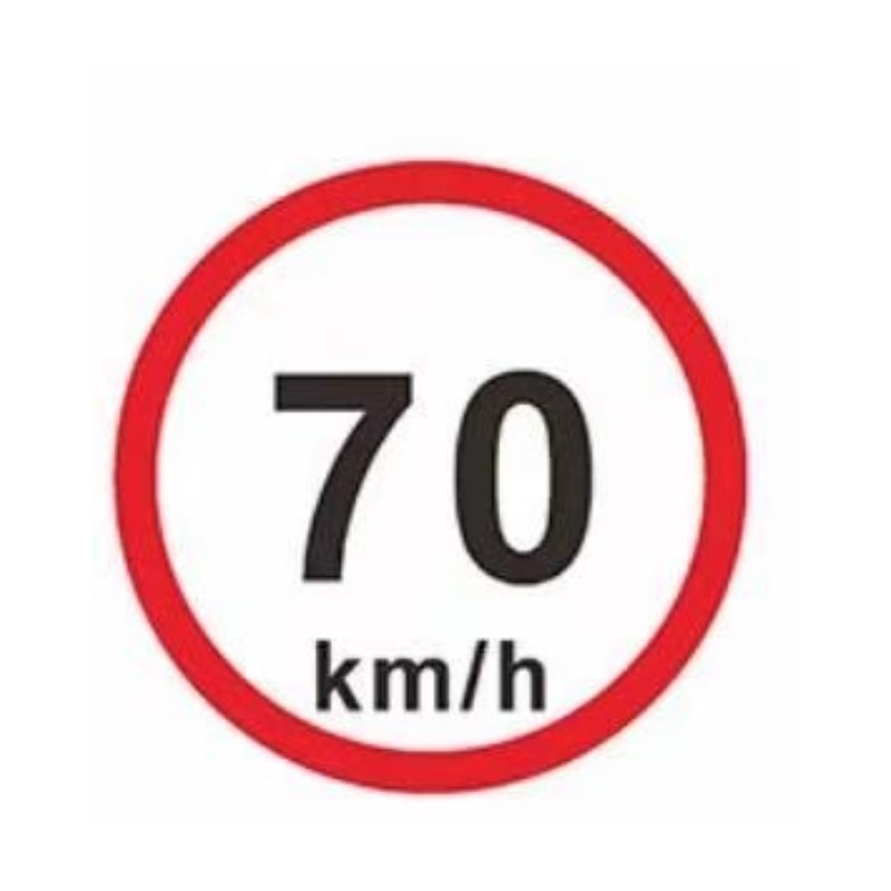 ΑΥΤΟΚΟΛΛΗΤΟ 70KM/H ΣΕΤ 10ΤΜΧ HD-03925 - Marafeti