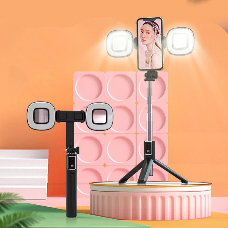 Selfie Stick με Τρίποδο & Remote Control με Διπλό LED Φωτισμό P40S-F ...