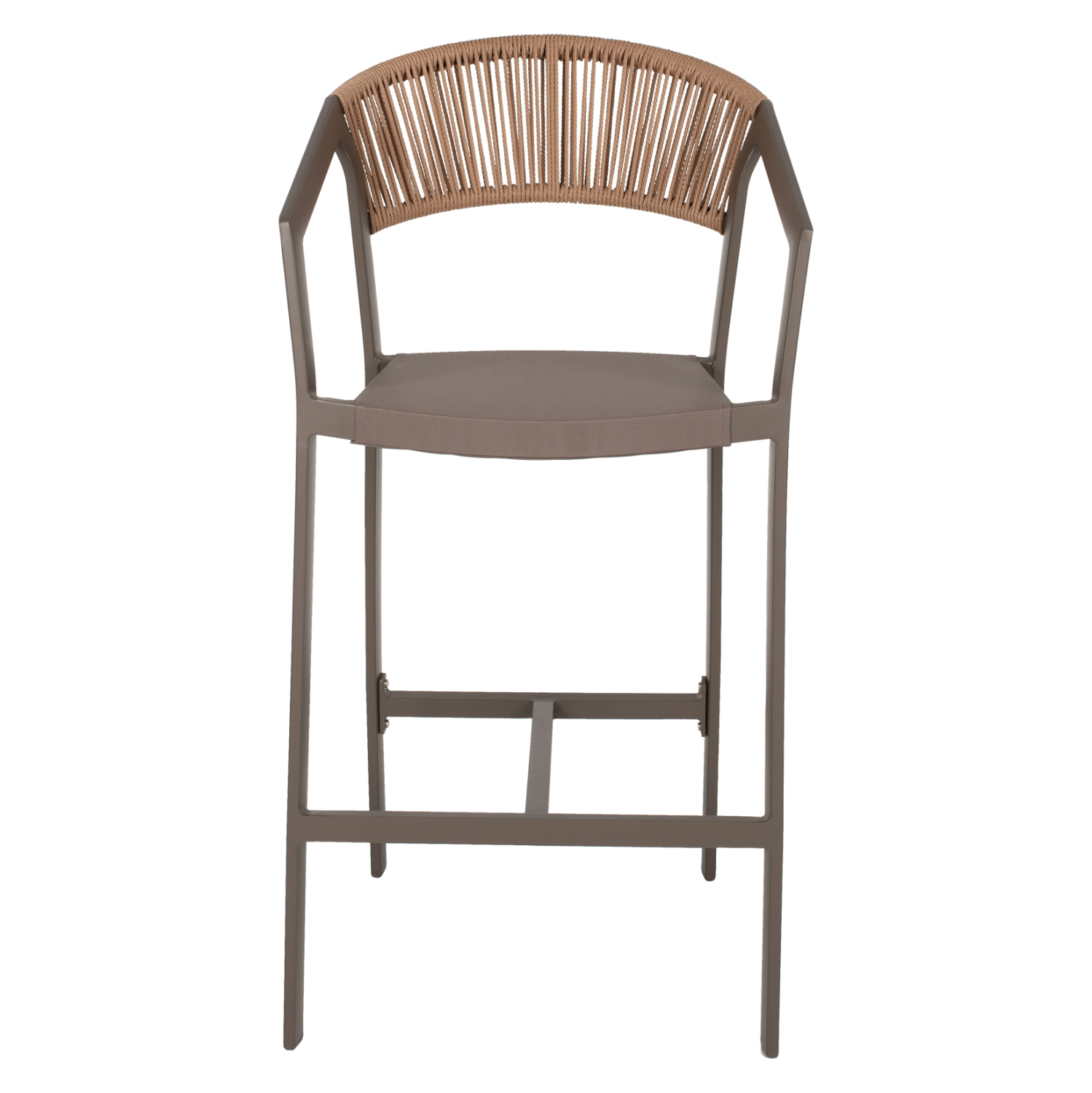ΣΚΑΜΠΟ ΑΛΟΥΜΙΝΙΟΥ ΣΑΜΠΑΝΙ ΜΕ ΜΠΡΑΤΣΑ RATTAN & TEXTLINE 56x58x105Yεκ ...
