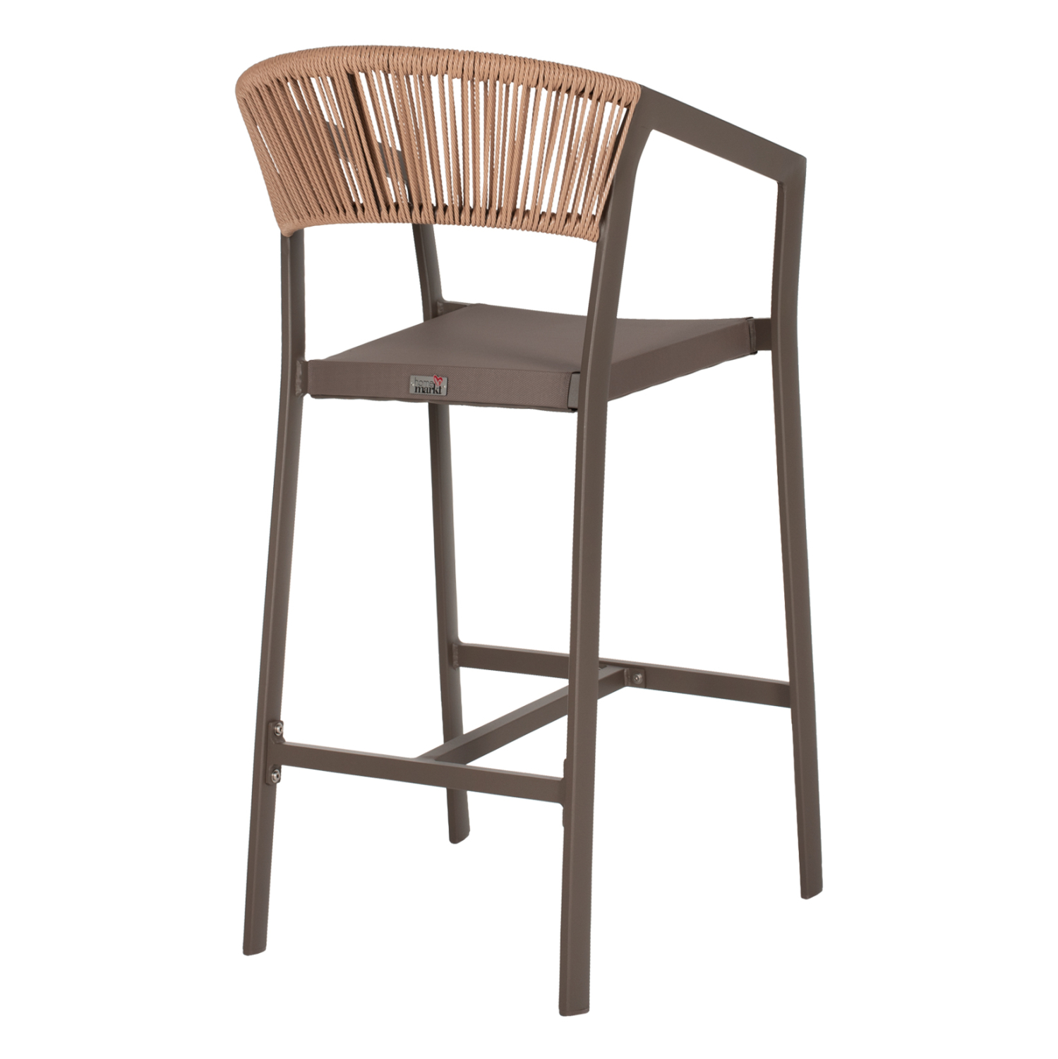 ΣΚΑΜΠΟ ΑΛΟΥΜΙΝΙΟΥ ΣΑΜΠΑΝΙ ΜΕ ΜΠΡΑΤΣΑ RATTAN & TEXTLINE 56x58x105Yεκ ...